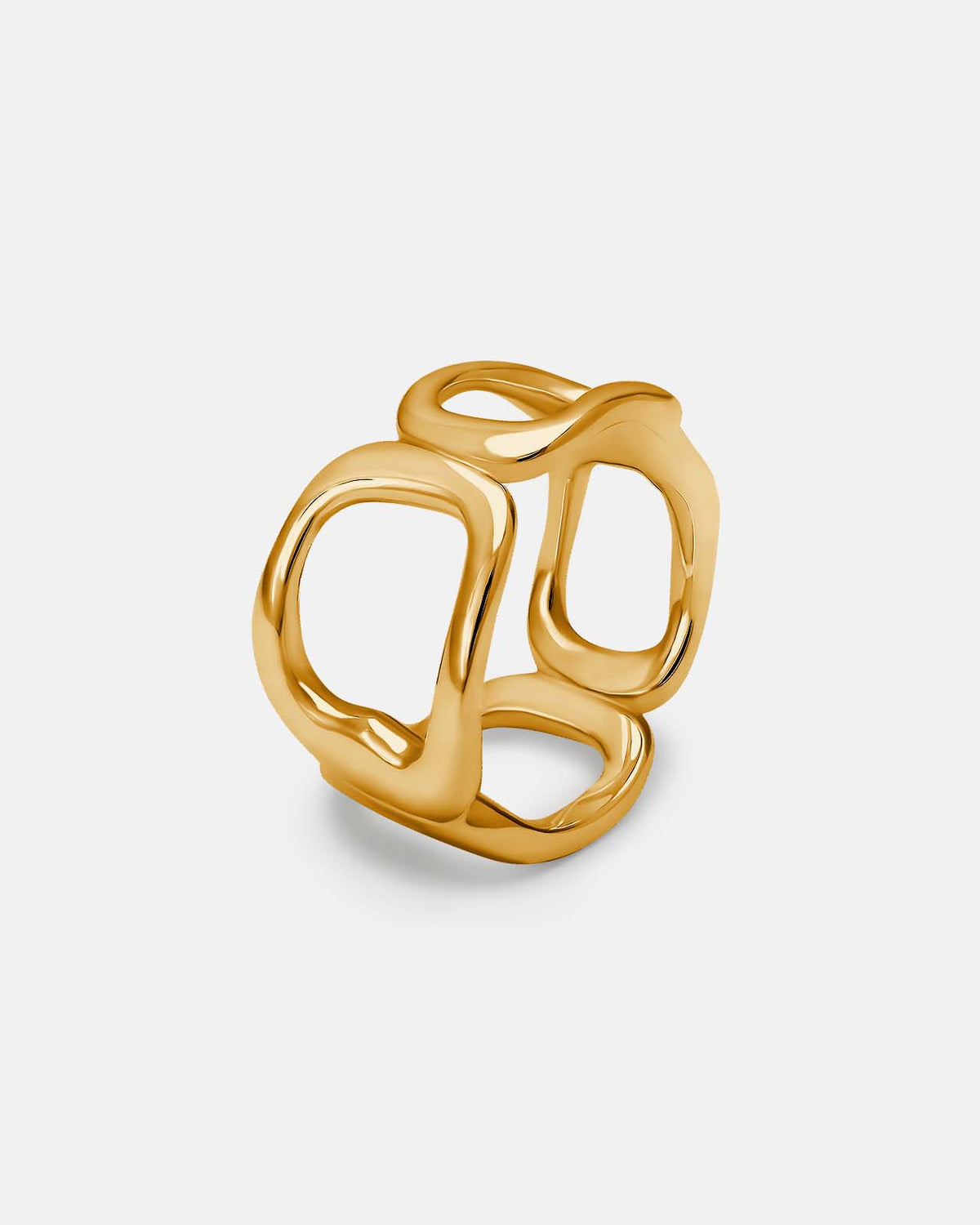 Voyage Bold Ring In Gold Vermeil – Mara Paris