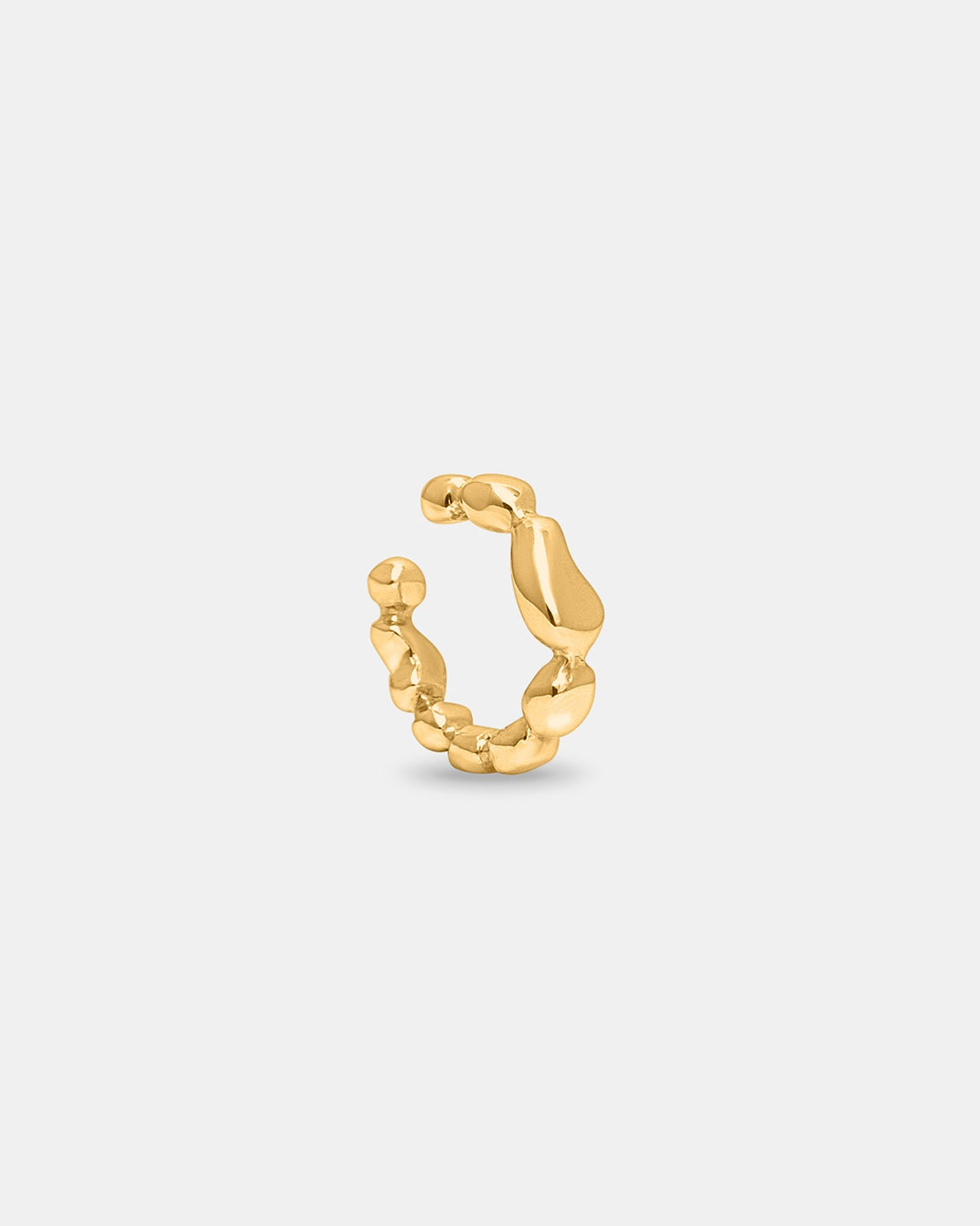 Memories Mini Hoop Ear Cuff In Gold Vermeil – Mara Paris