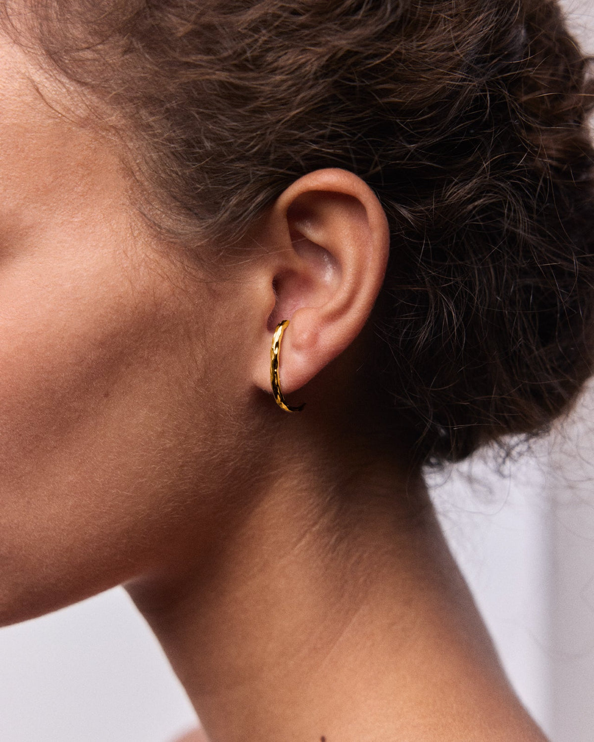 Celestial Slim Earrings In 18 K Gold Vermeil – Mara Paris
