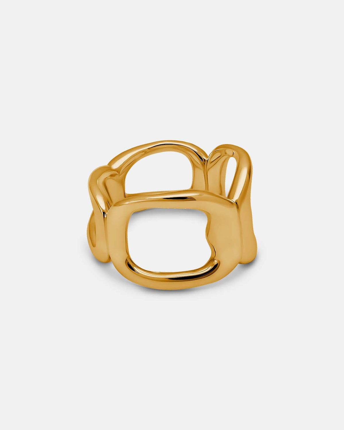 Voyage Bold Ring In Gold Vermeil – Mara Paris