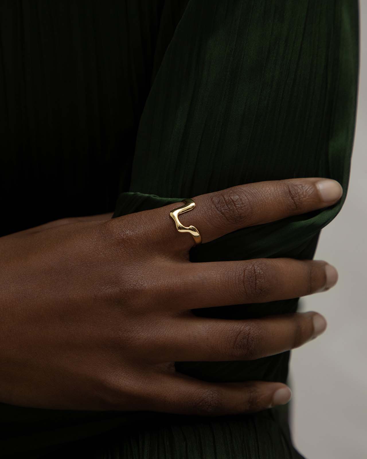 Great Figure Ring In Vermeil – Mara Paris