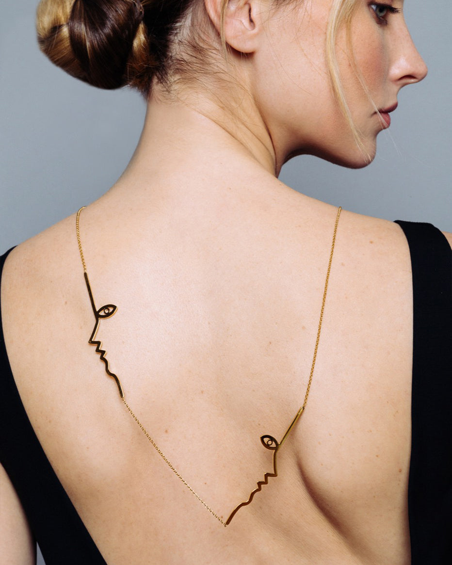 Dina Necklace In Gold Vermeil – Mara Paris