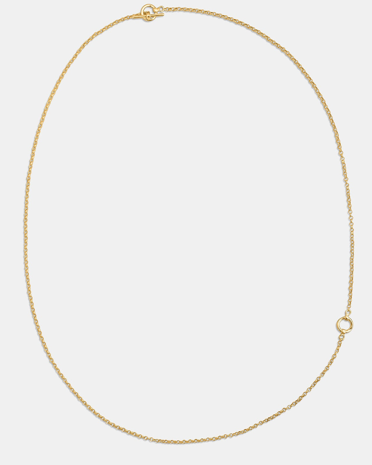 Toggle Clasp Chain Necklace In Gold Vermeil – Mara Paris