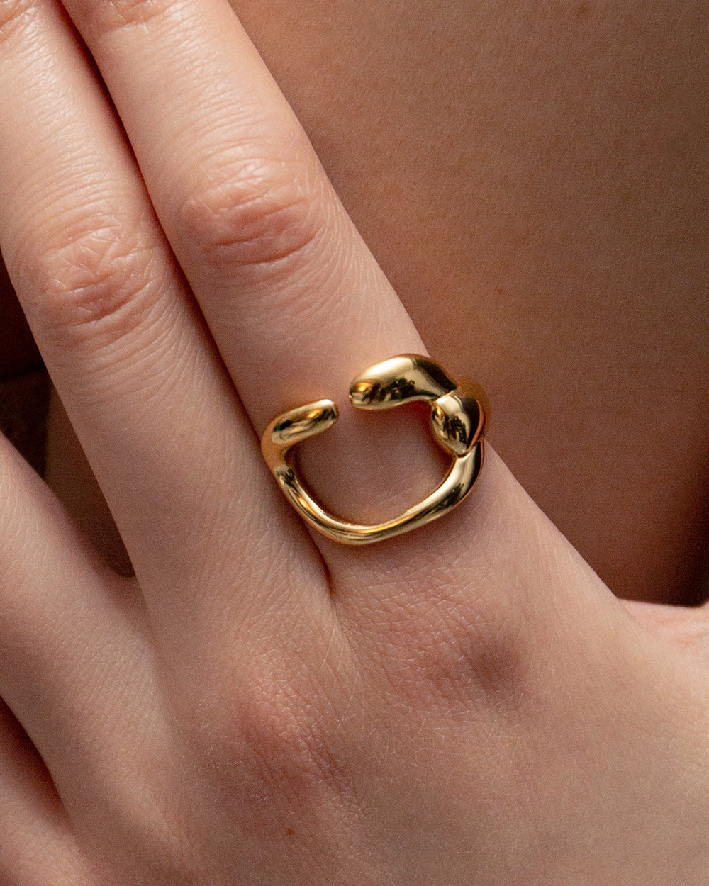 Hope Core Ring In Gold Vermeil – Mara Paris